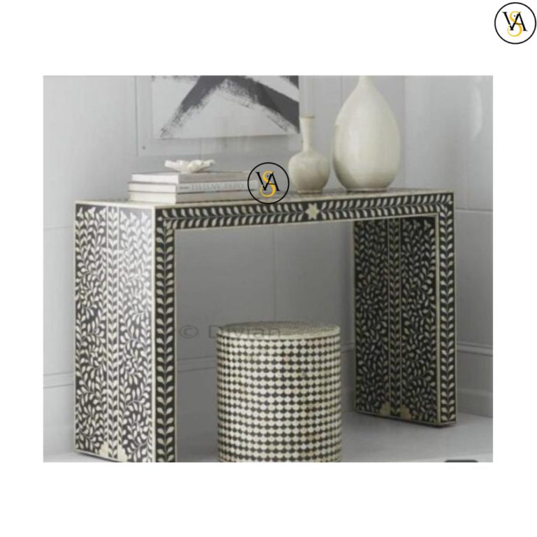 Buy Bone Inlay Console Table | Bone inlay Wooden Table