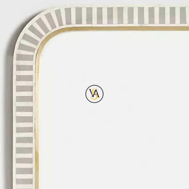 Waterfall Bone Inlay Wall Mirror Frame | Handmade Living Room Wall ...